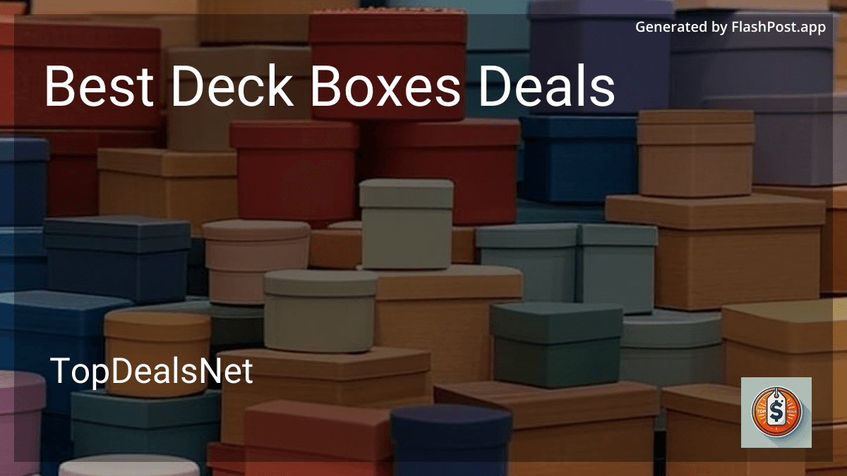 8 Best Deck Boxes Deals in 2026