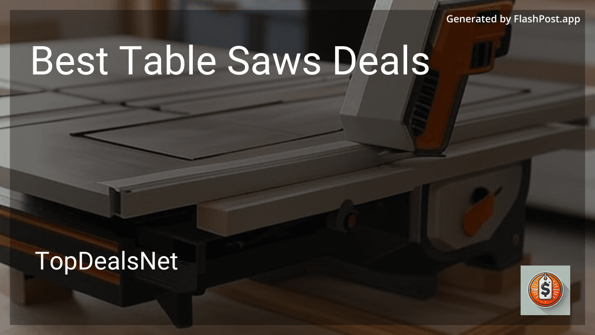 8 Best Table Saws Deals in 2026