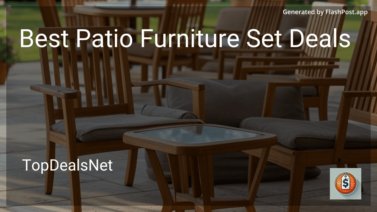 8 Best Patio Furniture Set Deals in 2026