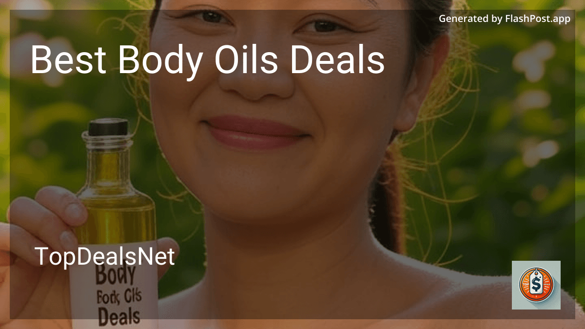 9 Best Body Oils Deals in 2026