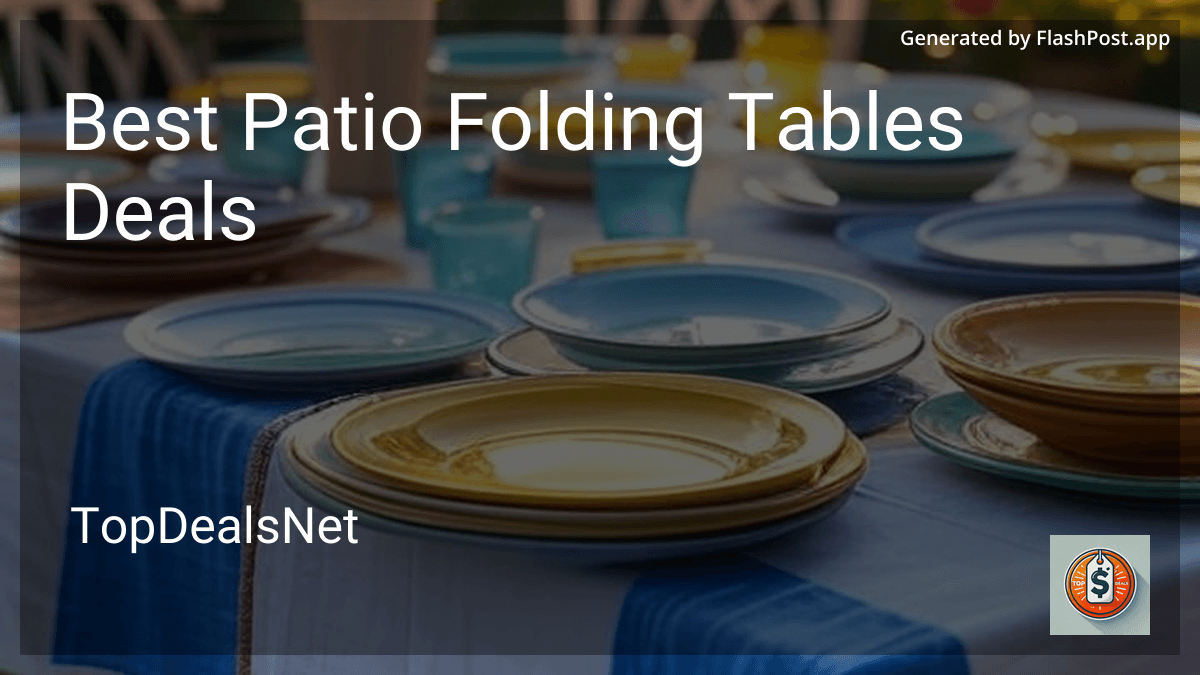 6 Best Patio Folding Tables Deals in 2026