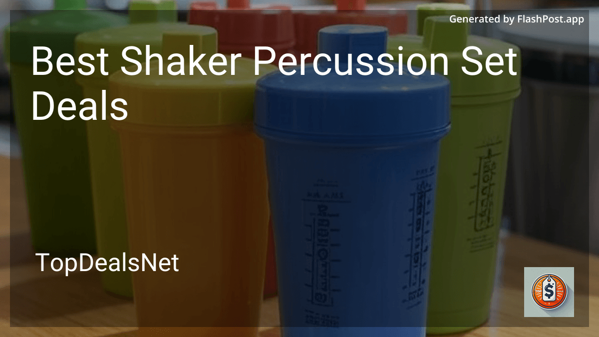 6 Best Shaker Percussion Set Deals in 2026