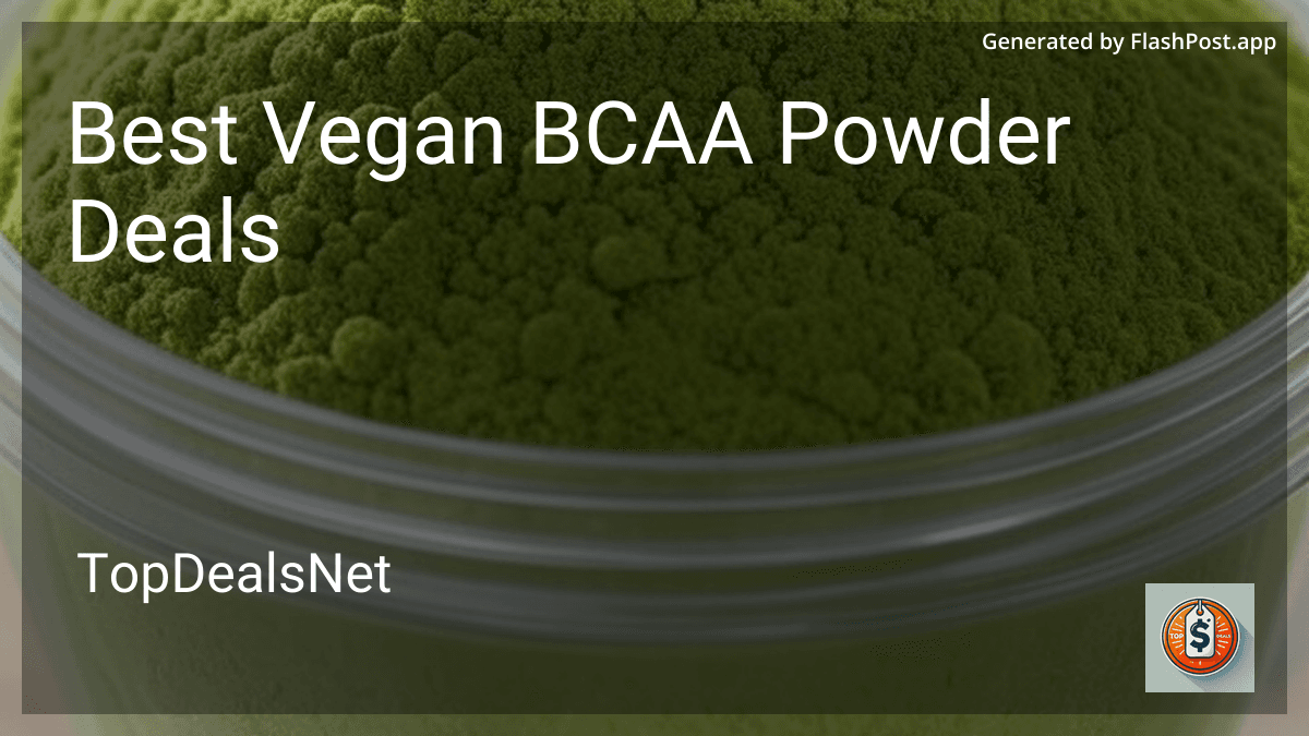 9 Best Vegan BCAA Powder Deals in 2026