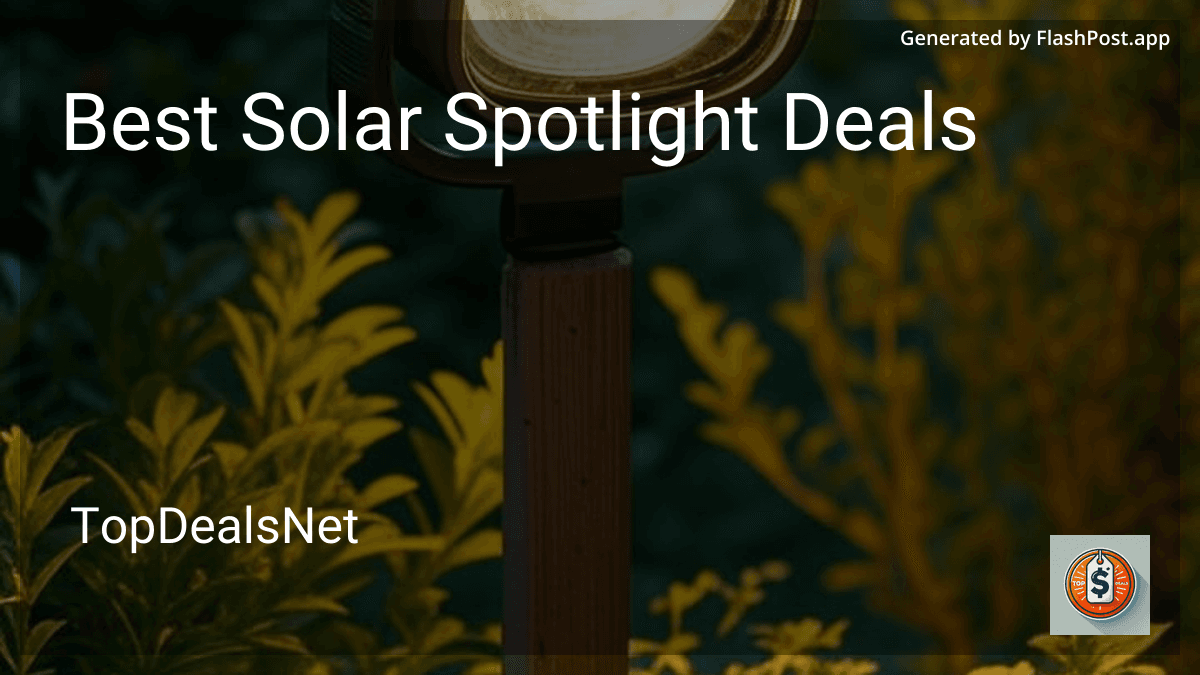 8 Best Solar Spotlight Deals in 2026